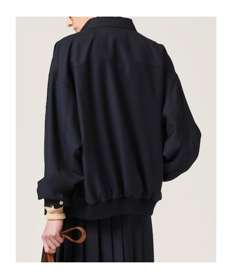 Miu Miu Batavia Blouson Jacket - Navy Blue