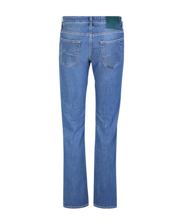 Jacob Cohen Logo-patch Straight-leg Jeans