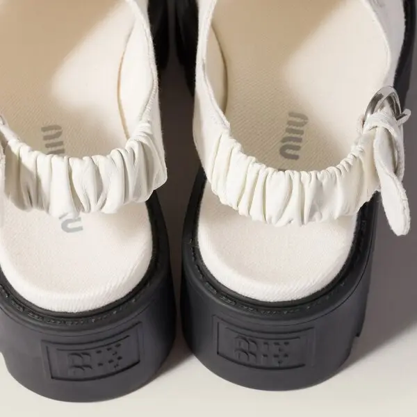 Miu Miu Gabardine Sandals