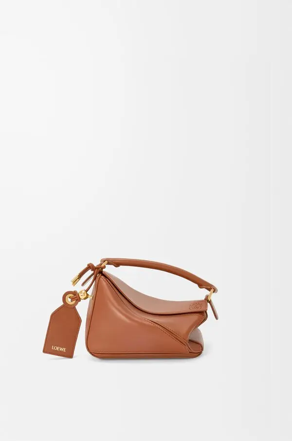 Loewe Mini Featherlight Puzzle Bag - Walnut