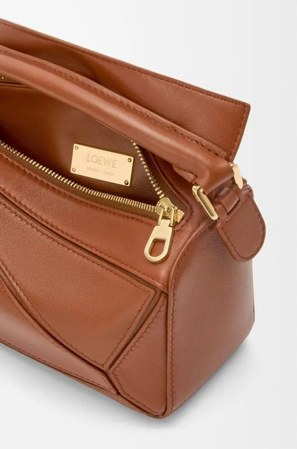Loewe Mini Featherlight Puzzle Bag - Walnut