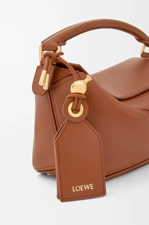 Loewe Mini Featherlight Puzzle Bag - Walnut