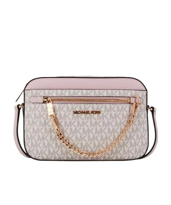 Michael Kors Zippered Crossbody Bag - Gray