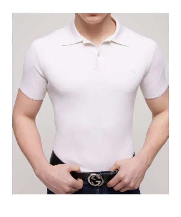 Gucci Silk Cotton Polo Shirt With Embroidery