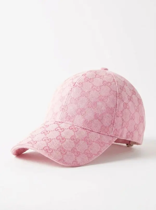 Gucci Gg Cotton Canvas Baseball Hat - Light Pink