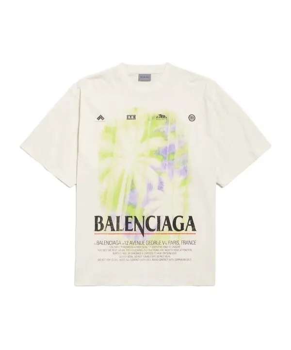 Balenciaga Graphic Print T-shirt - White