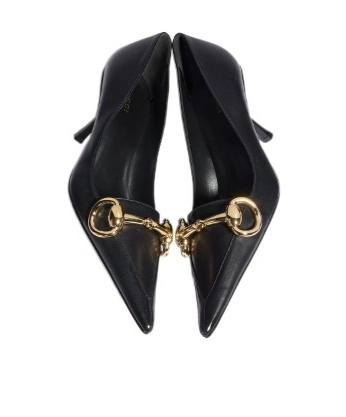 Gucci Boulevard Heeled Pumps With Horsebit Detail - Black