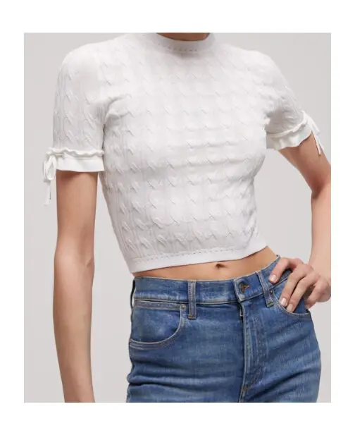 Gucci Braided Cotton Blend Top