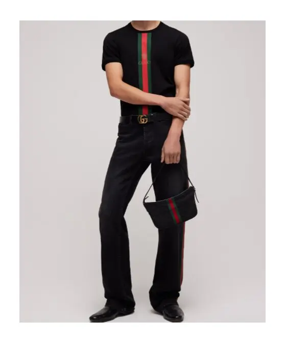 Gucci Cotton Jersey T-shirt With Print - Black