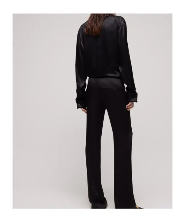 Gucci Crêpe Satin Wide Leg Pants