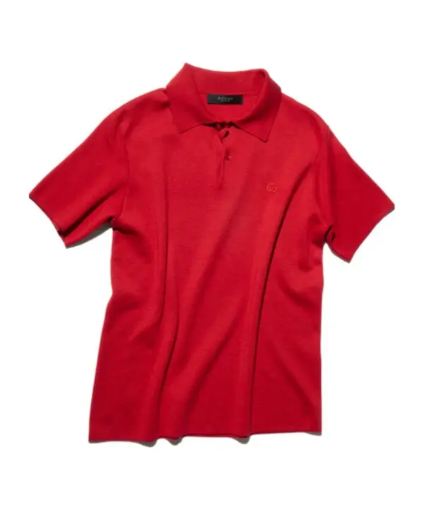 Gucci Knit Silk Cotton Polo Shirt