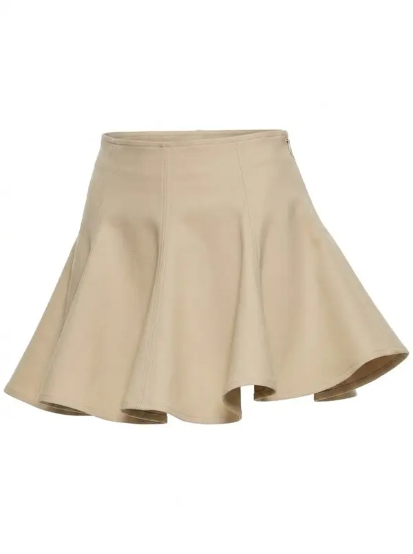 Gucci Ruffled Skirt - Light Beige