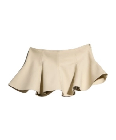 Gucci Flounced Silk Poplin Skirt