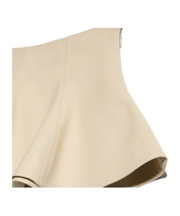 Gucci Flounced Silk Poplin Skirt