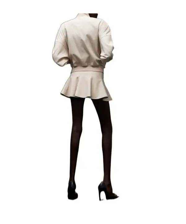 Gucci Flounced Silk Poplin Skirt