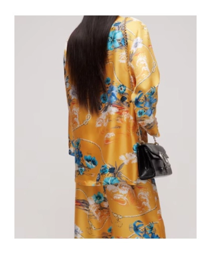 Gucci Floral Print Silk Twill Shirt - Multi-color