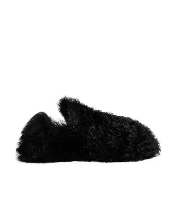 Moncler Snug Shearling Flats - Black