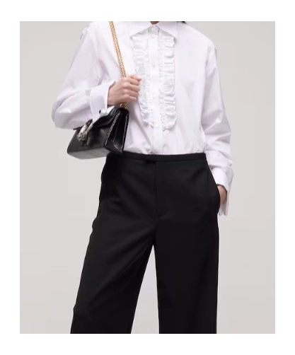Gucci Cotton Poplin Shirt With Ruffles
