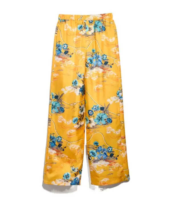 Gucci Printed Silk Twill Leisure Pants - Multicolor