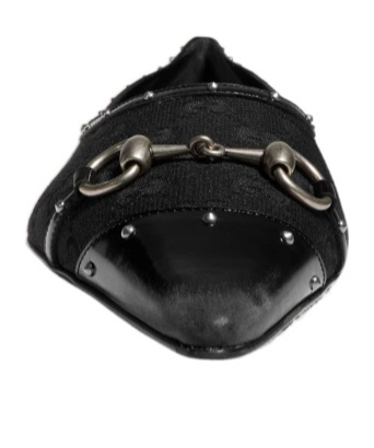 Gucci Point-toe Studded Loafers - Black