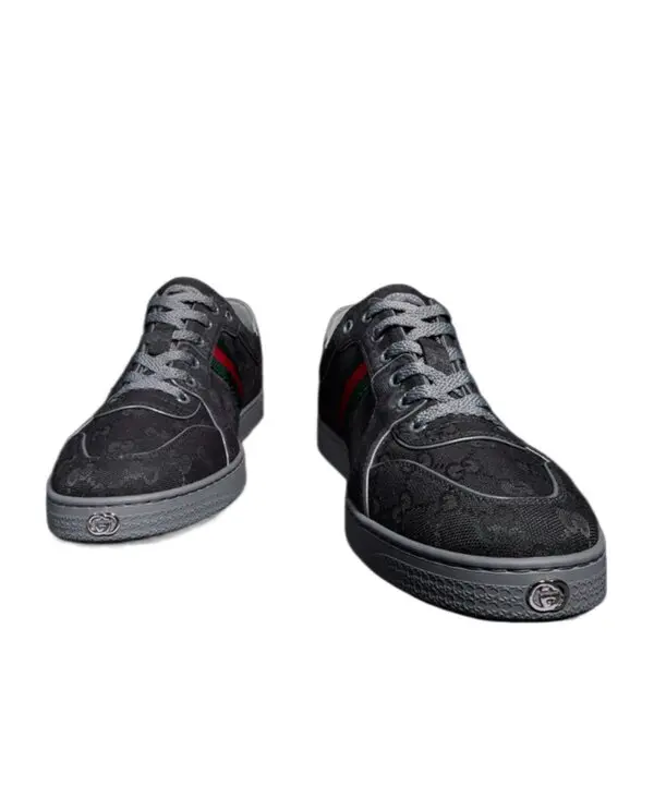 Gucci Low-top Sneakers With Gg Canvas And Web Detail