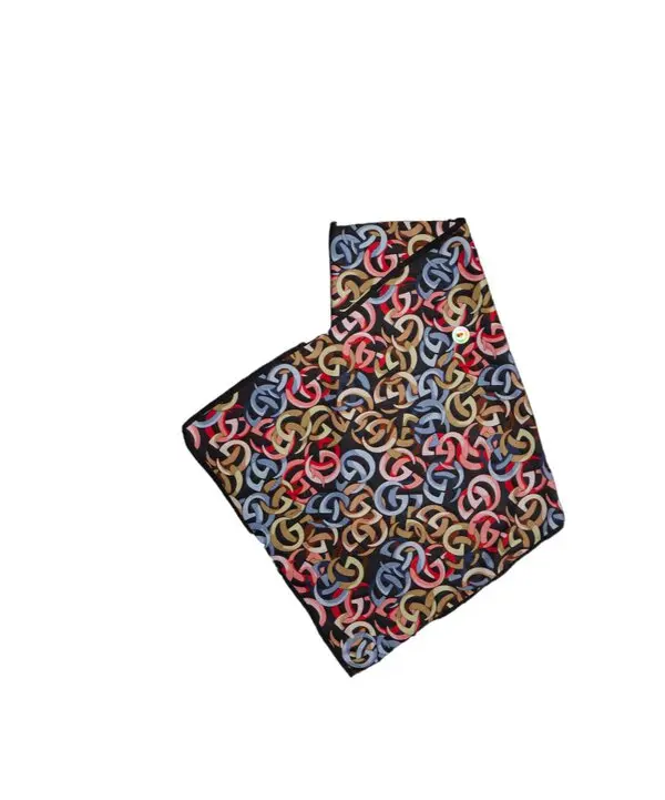 Gucci Double G Cotton Silk Jacquard Stole - Multi-color