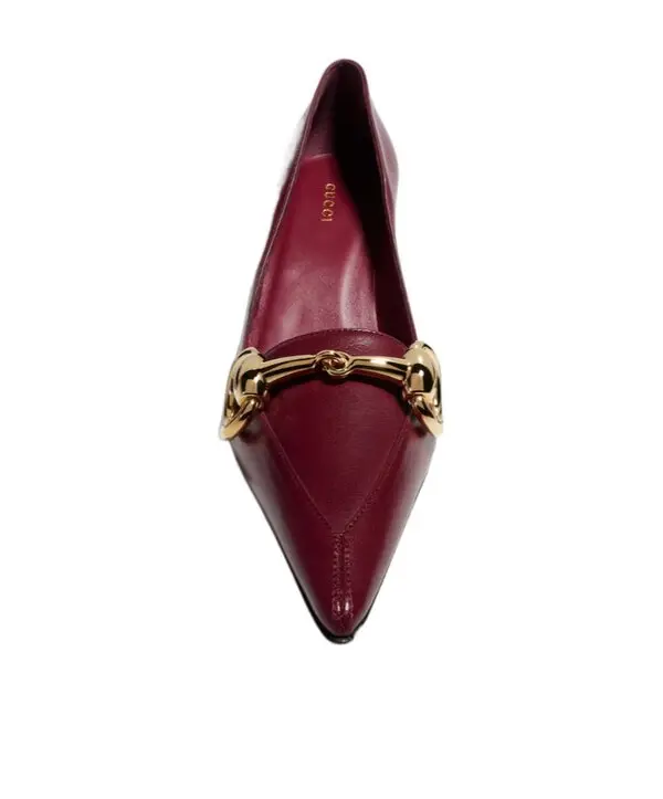 Gucci Boulevard Horsebit Pumps - Wine Red