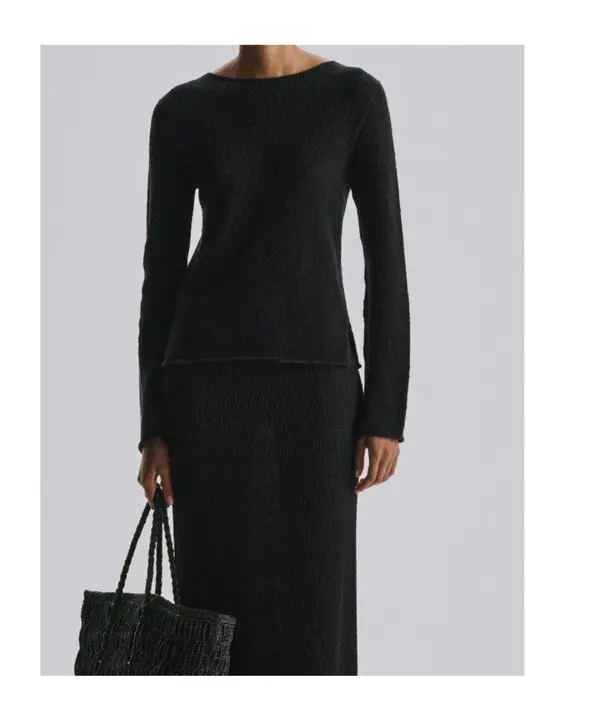 THE ROW Long-sleeved Knitwear With Crochet Piping