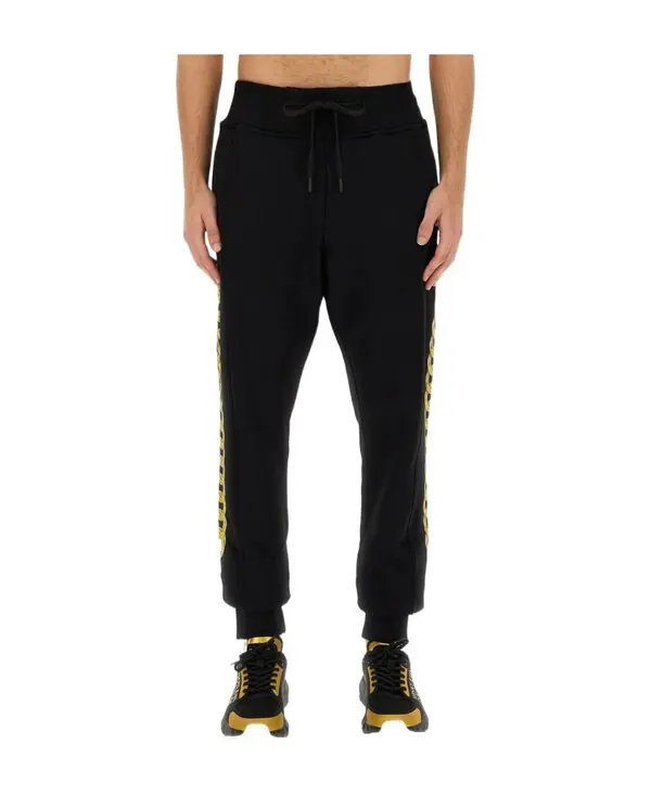 Versace Chain-print Drawstring Pants - Black