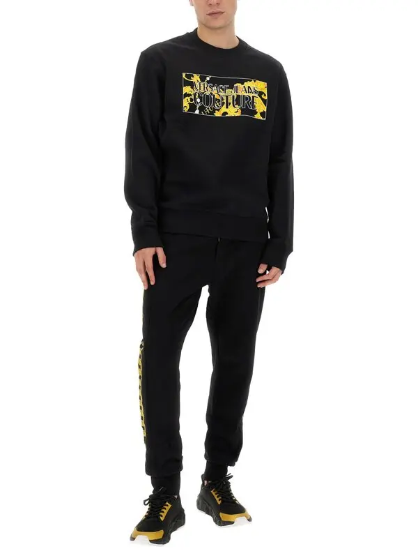 Versace Chain-print Drawstring Pants