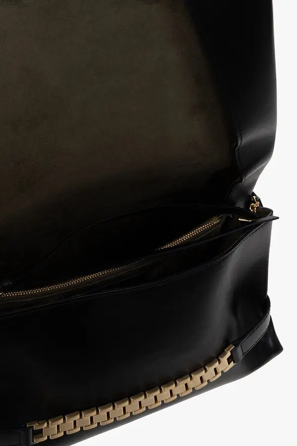 Victoria Beckham Chain Detail Foldover Shoulder Bag