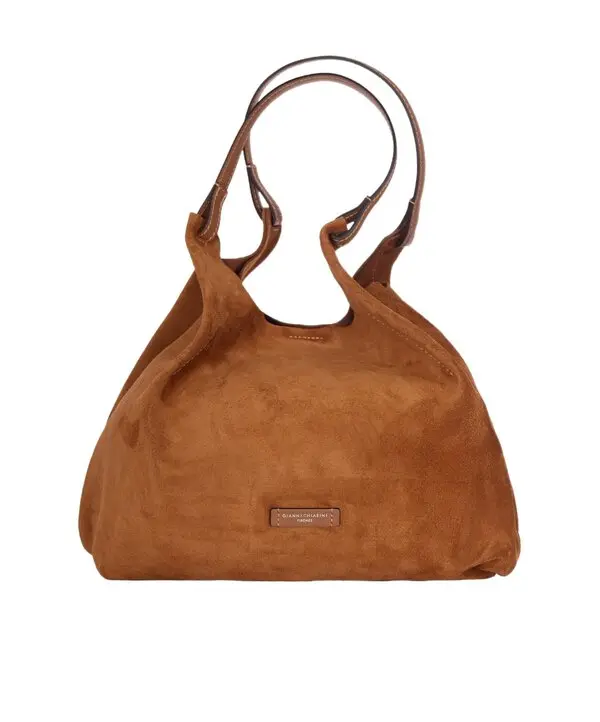 GIANNI CHIARINI Solid Color Shoulder Bag - Brown