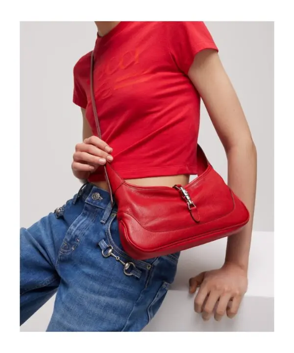Gucci Jackie Slim Medium Shoulder Bag - Red