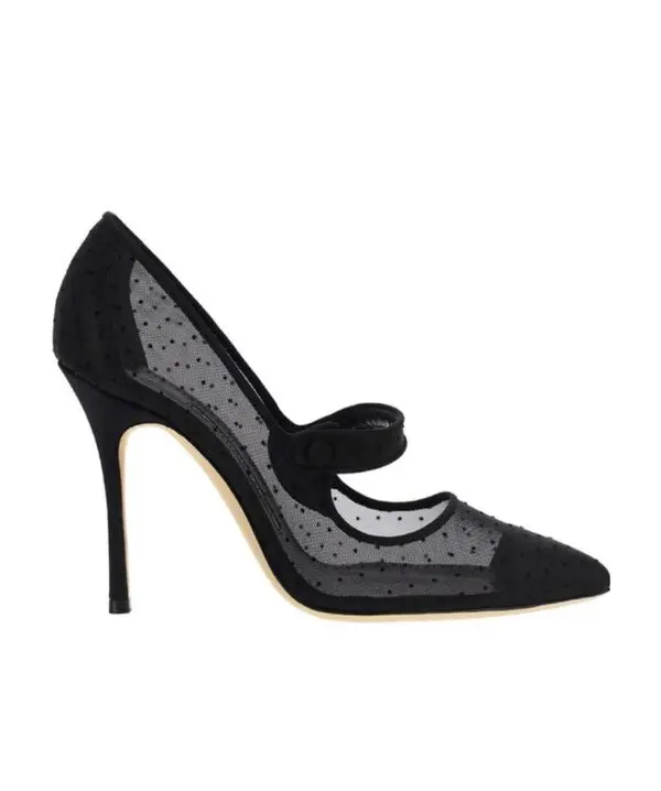 Manolo Blahnik Pointed-toe High Heels - Black