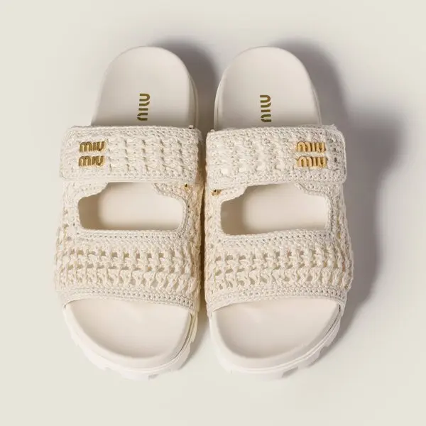 Miu Miu Crochet Sandals