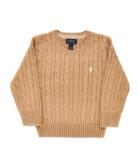 Ralph Lauren Long-sleeved Crew Neck Knit Sweater - Nude