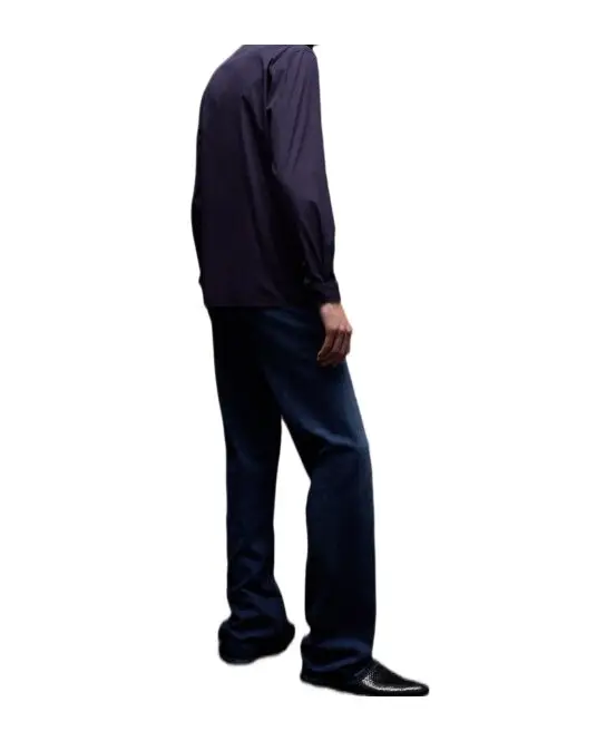 Gucci Piece Dyed Cotton Poplin Shirt - Dark Blue