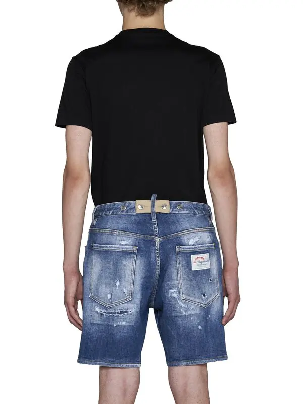 Dsquared2 Distressed Denim Shorts