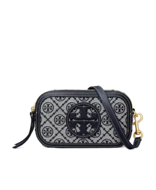 Tory Burch Miller T Monogram Crossbody Bag - Black