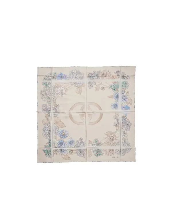Gucci Printed Silk Twill Shirt With Floral Motifs - Multicolor