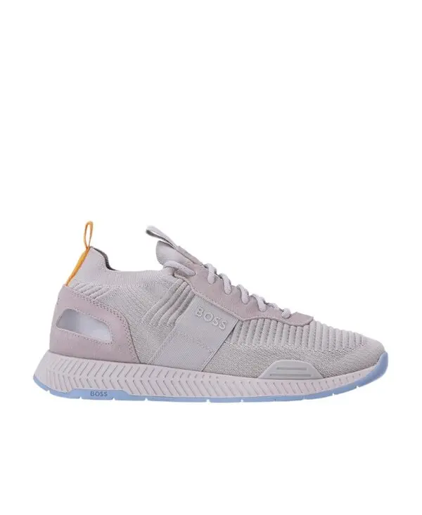 Hugo Boss Titanium_runn Knit Sneakers - Gray