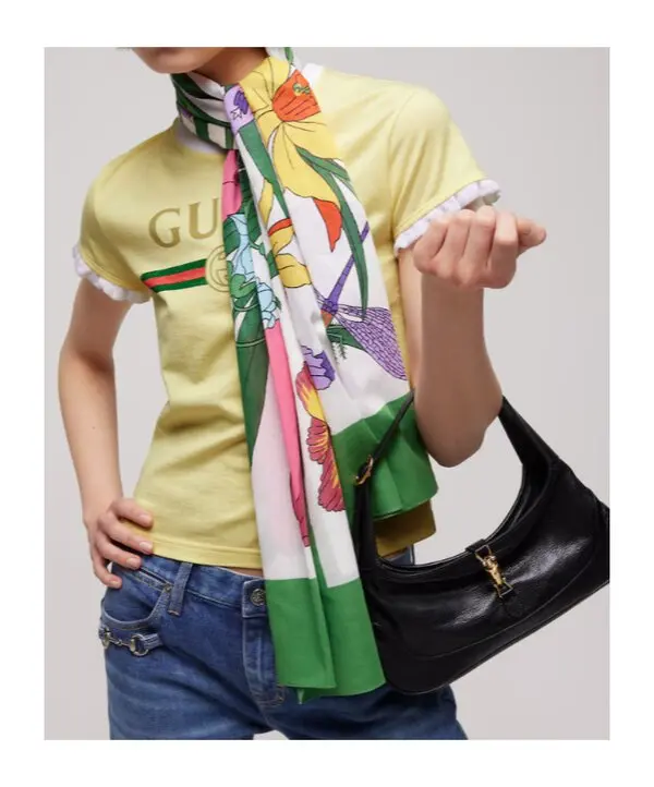 Gucci Printed Cotton Muslin Pareo - Green