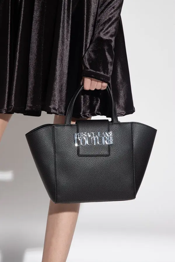 Versace Logo-plaque Tote Bag