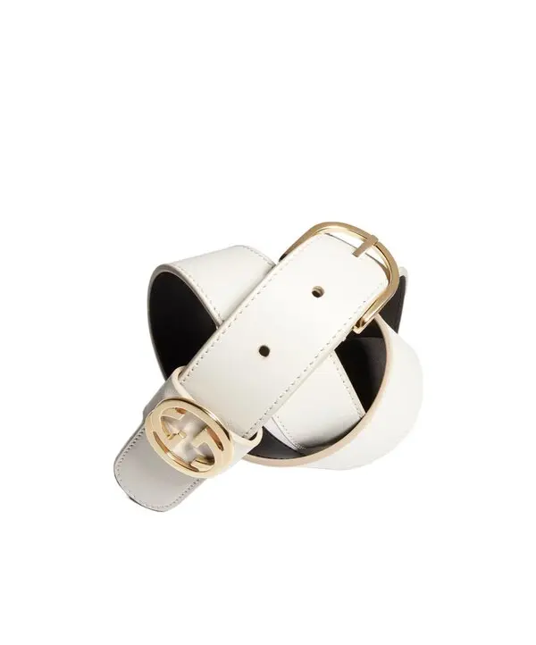 Gucci Belt With Round Buckle - White