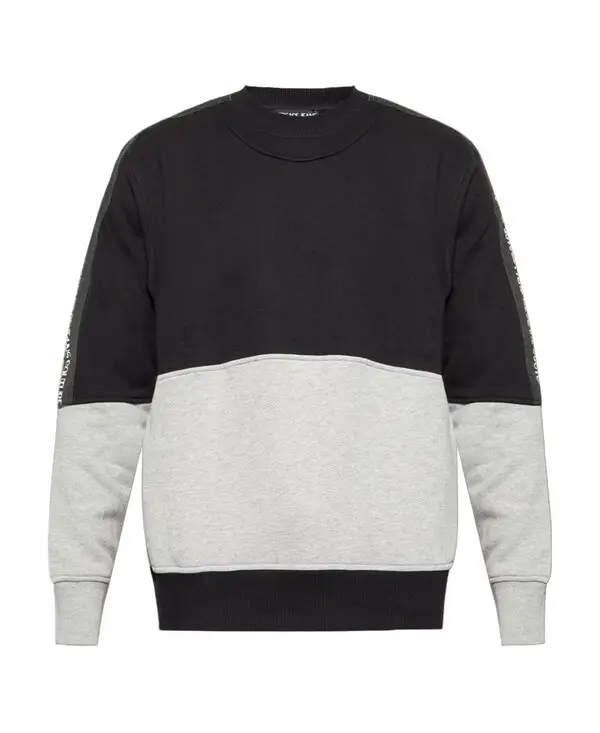 Versace Two-tone Crewneck Sweatshirt - Black