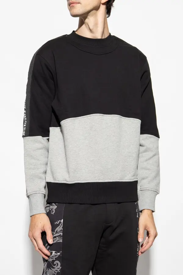 Versace Two-tone Crewneck Sweatshirt