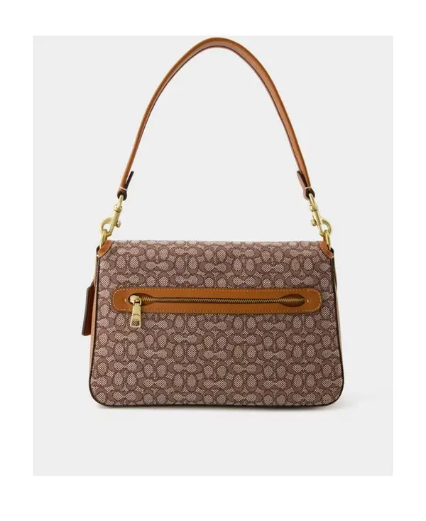 COACH Tabby Monogram-jacquard Canvas Shoulder Bag