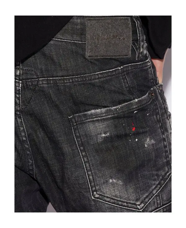 Dsquared2 Distressed Straight-leg Jeans