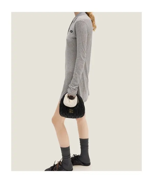 Miu Miu Ribbed Jersey Mini-dress