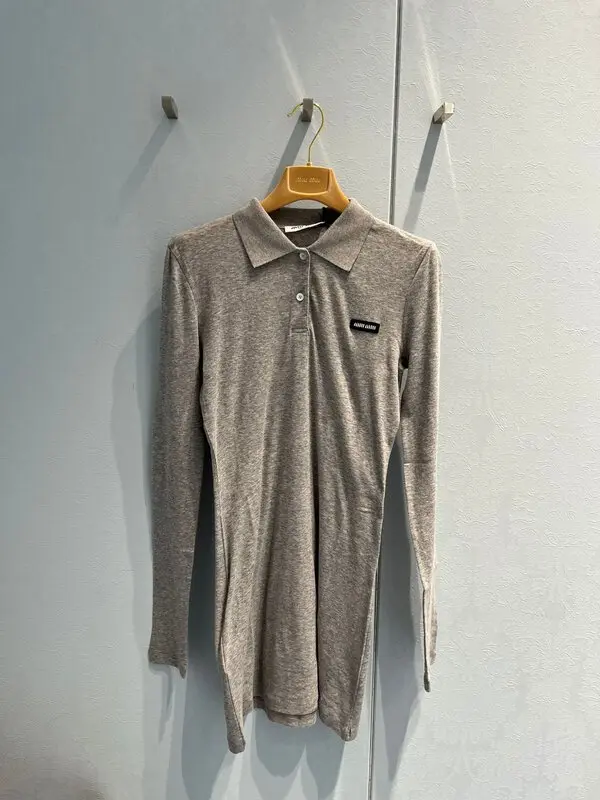 Miu Miu Ribbed Jersey Mini-dress